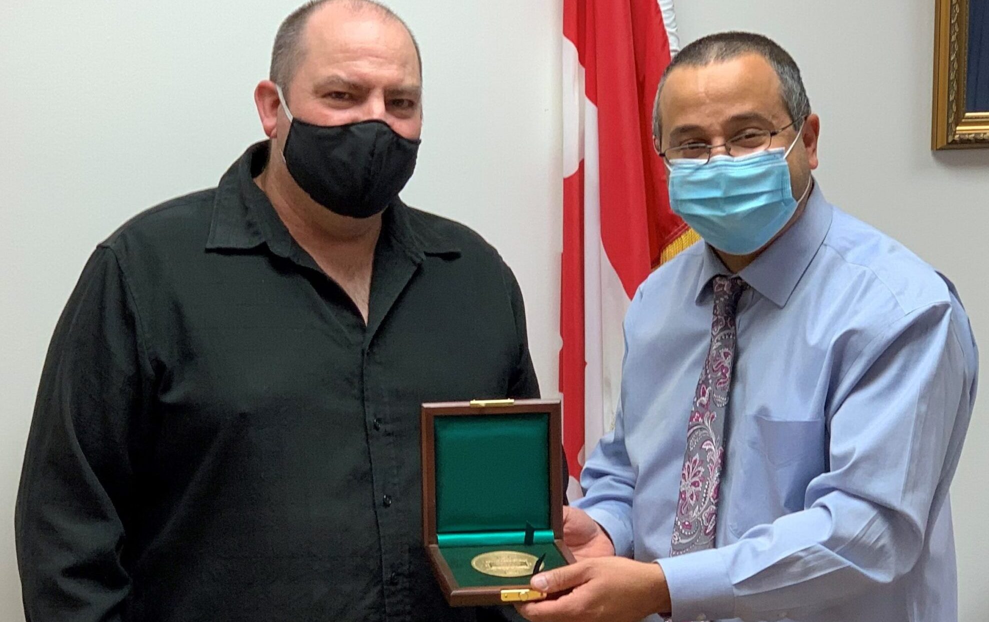 Carnegie Medal Presentation to Michael Douglas Barkhouse