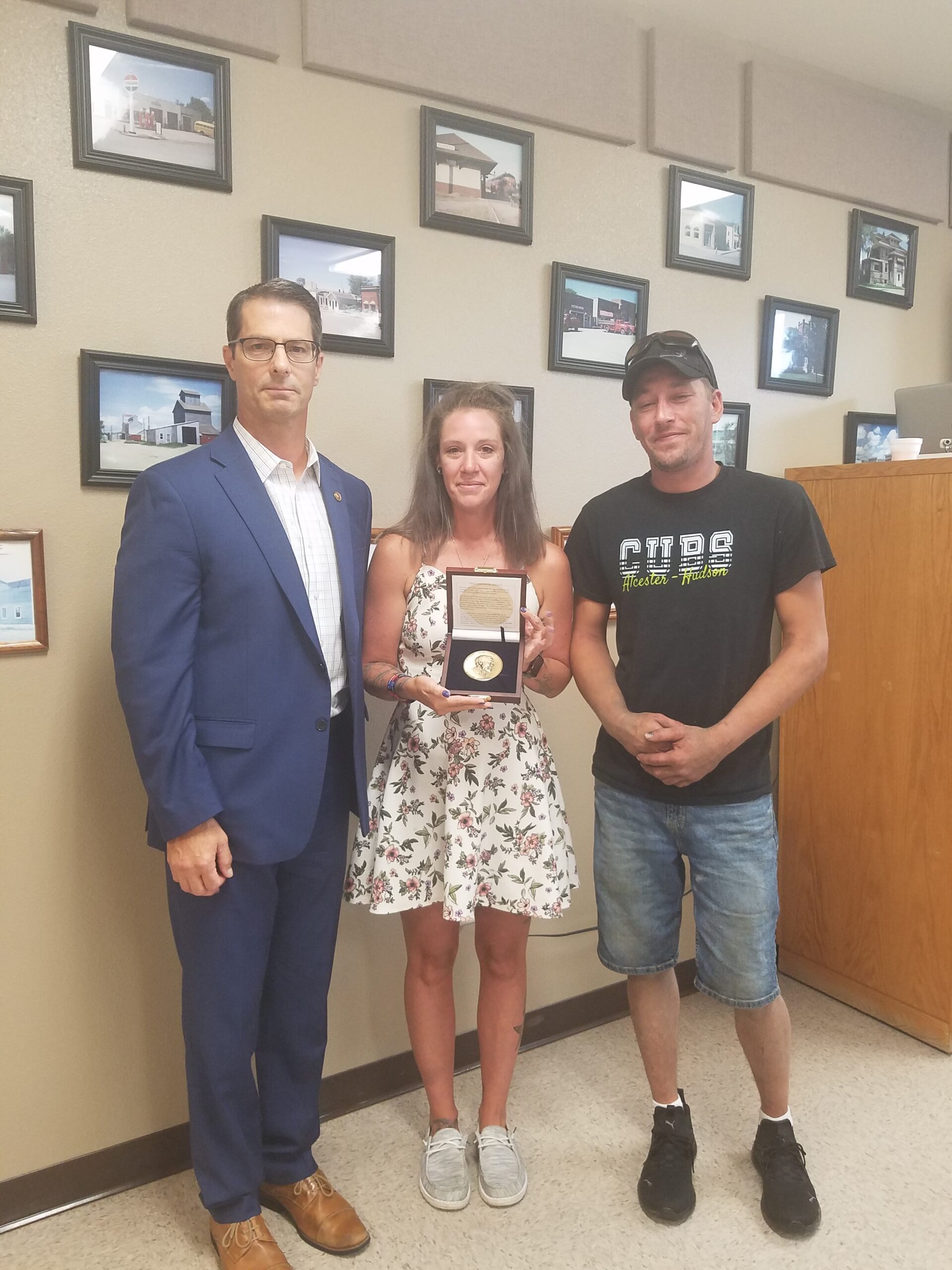 Carnegie Medal presentation in honor of Ricky Lee Sneve